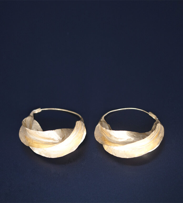 Gold dipped Fulani earrings - small version - Fulaba | Exclusive ...